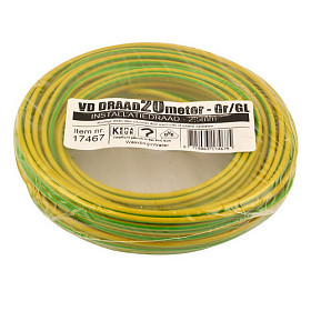 VD draad 2,5mm2 Geel-Groen 20mtr | Breukers Bouwmaterialen B.V.